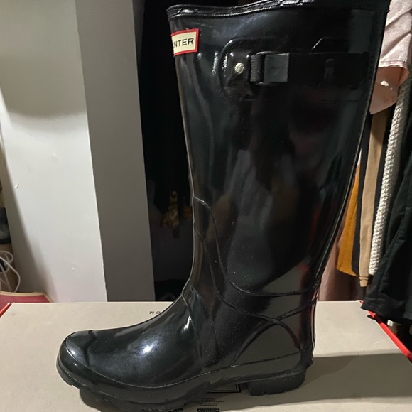 Hunter | Shoes | Original Tall Black Glossy Hunter Boots | Poshmark